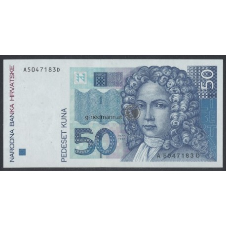 50 Kuna - Kroatien - G. Riedmann - Philatelie & Numismatik